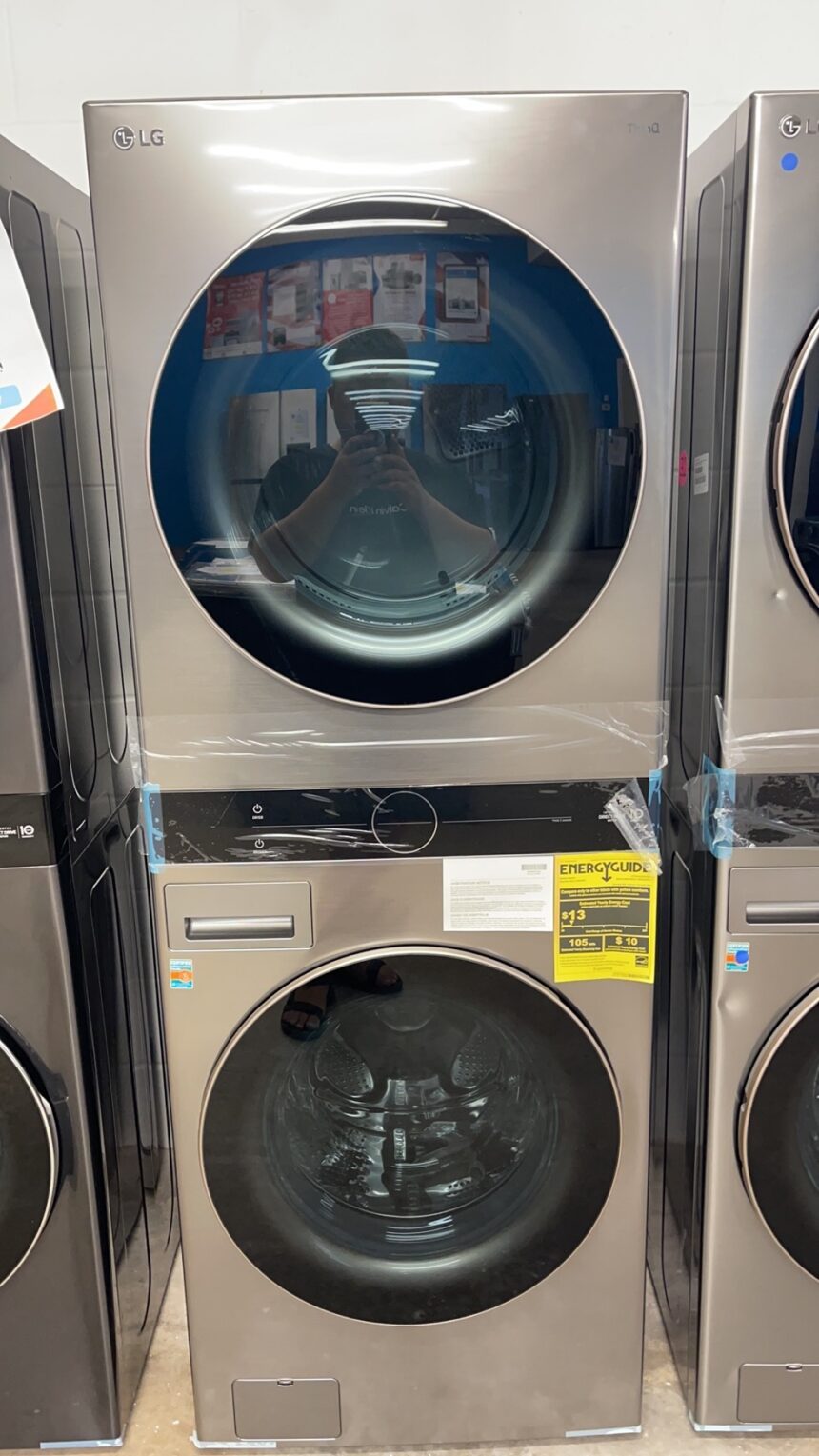 Single Unit Front Load LG WashTower with Center Control 4.5 cu. ft ...